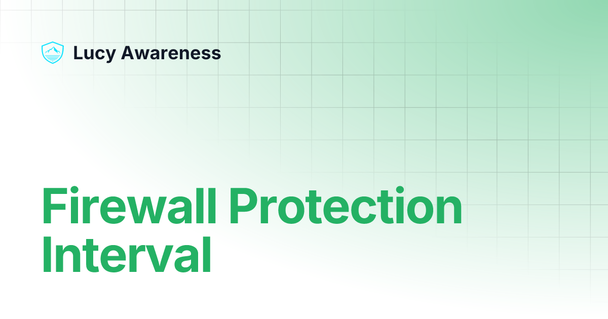 Firewall Protection Interval | Lucy Awareness