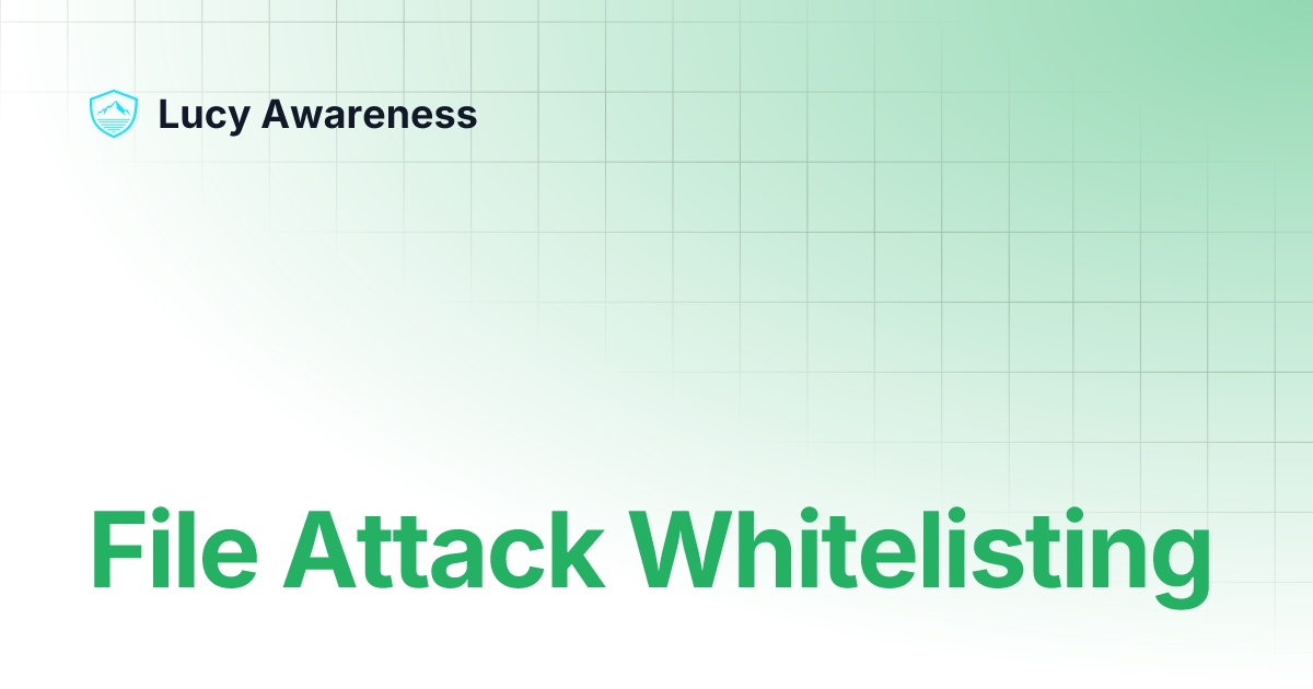 File Attack Whitelisting | Lucy Awareness