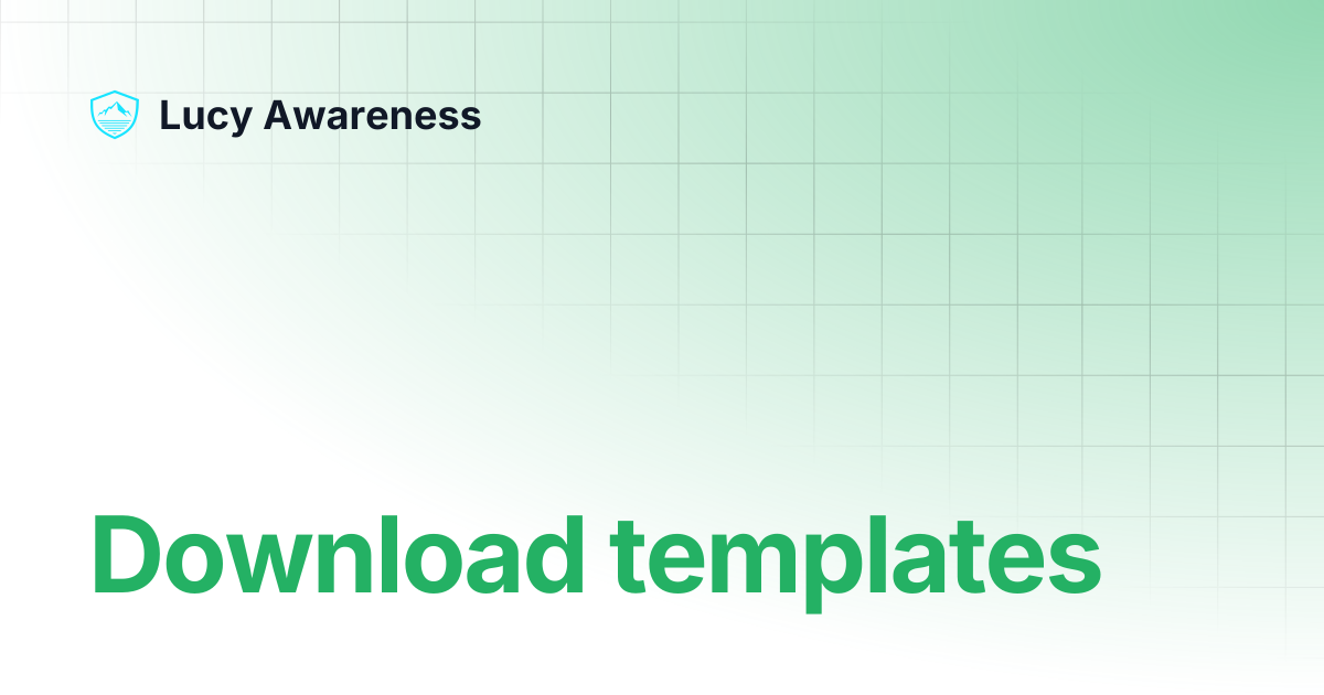 Download templates | Lucy Awareness